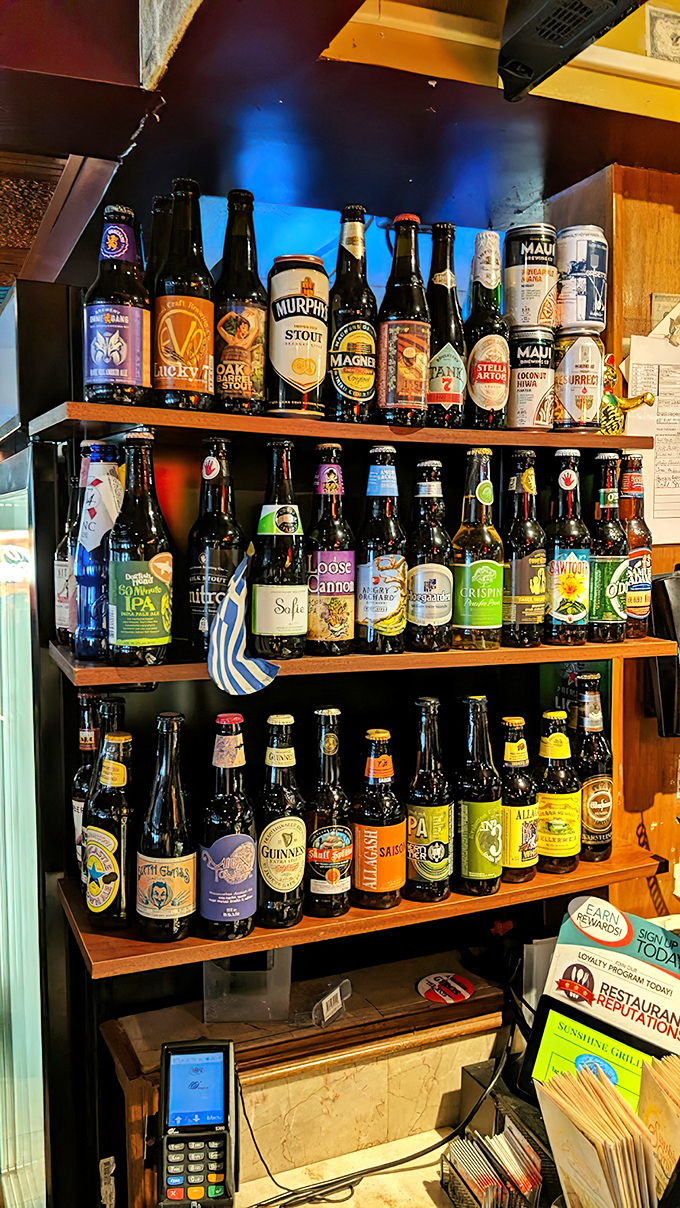An impressive beer collection that would make any brew enthusiast's heart skip a hopeful beat.