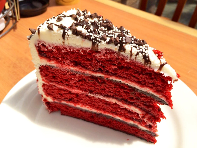 Red velvet cake that provides the perfect sweet finale&mdash;because even after an ocean of flavors, there's always room for dessert.