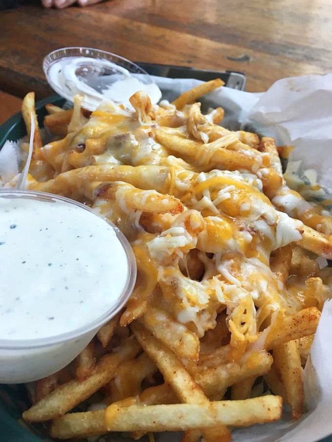 Cheese fries that answer the eternal question: "Can something perfect be improved upon?" with a resounding, melty "yes."