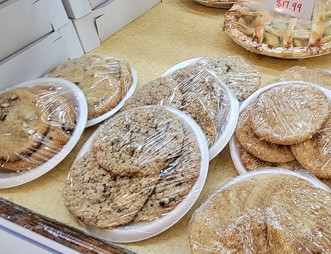 Cookie discs wrapped and ready for transport&mdash;because sometimes you need backup desserts for the drive home.