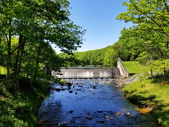 The dam stands as a testament to engineering and nature's compromise&mdash;creating a lake that's become Pennsylvania's best-kept aquatic secret.