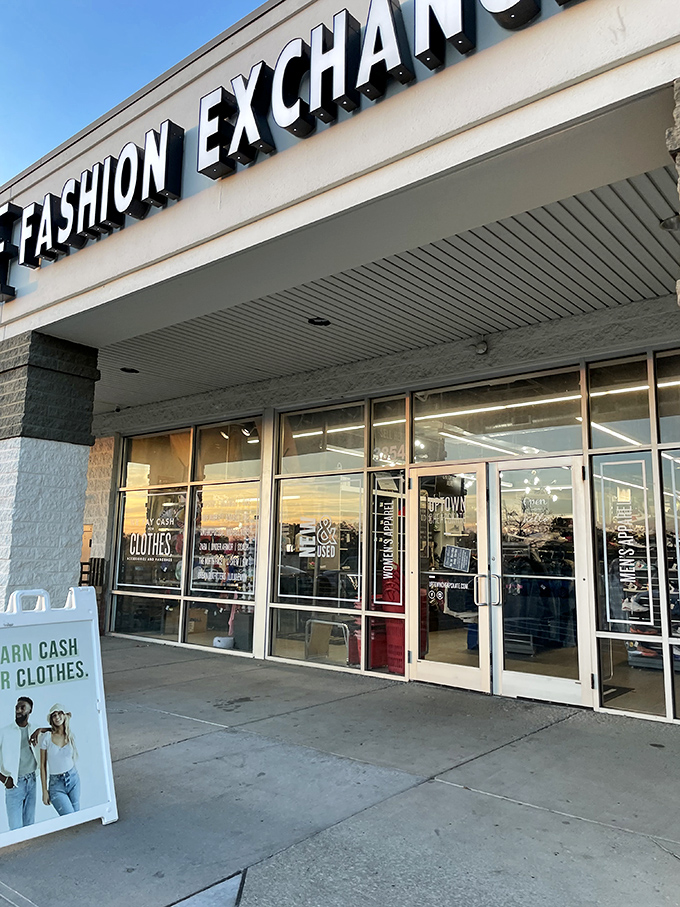 The entrance beckons like a portal to fashion possibilities&mdash;where your wallet and your style aspirations can finally live in harmony.