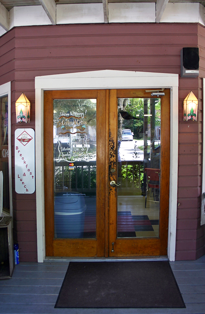 These wooden doors don't just lead to breakfast; they're a portal to the kind of morning that makes the rest of your day jealous.