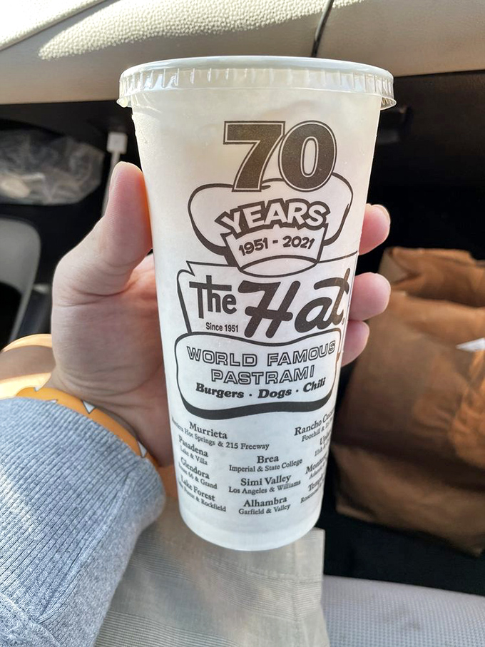Seventy years of deliciousness advertised on a simple cup. Some traditions are worth preserving, especially when they taste this good.