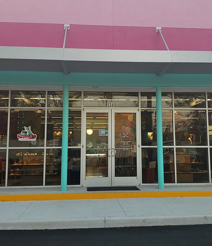 The entrance beckons like a portal to possibility&mdash;who knows what treasures await behind those glass doors today?