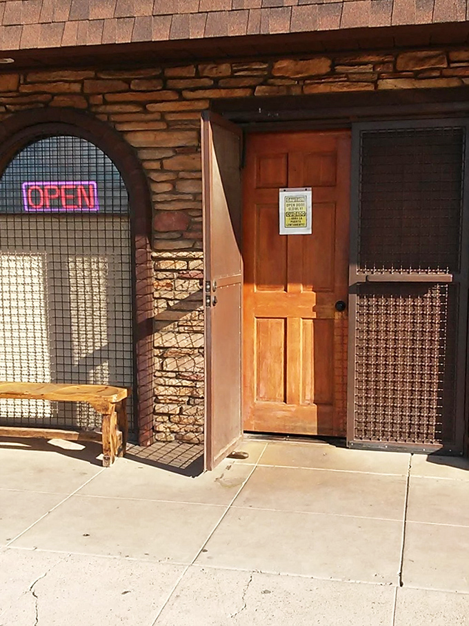 The entrance to flavor paradise. That "OPEN" sign might be the most beautiful three words in the English language when you're craving Rito's.