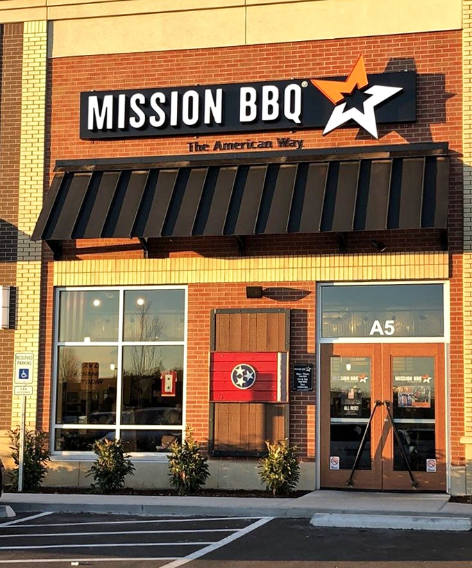 The star in Mission BBQ's logo isn't just for show—it's a beacon guiding hungry travelers to a place where meat is smoked with reverence and served with pride.