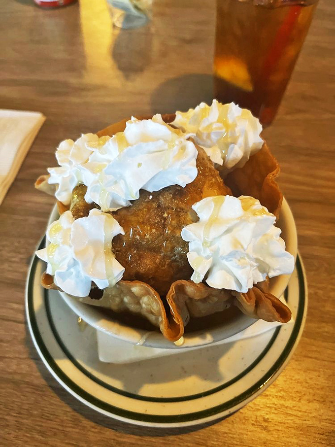 Fried ice cream - because sometimes you need dessert that's as wonderfully contradictory as life itself.