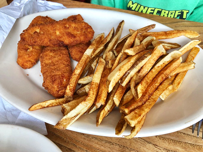 Golden fries with the perfect crisp-to-fluffy ratio alongside breaded cutlets. Simple food executed with the kind of care that turns first-timers into regulars. 