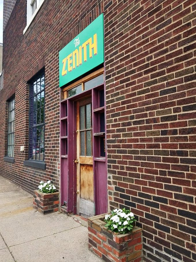 The unassuming entrance belies the wonderland within. Like all great adventures, The Zenith begins with a simple doorway that promises discovery.