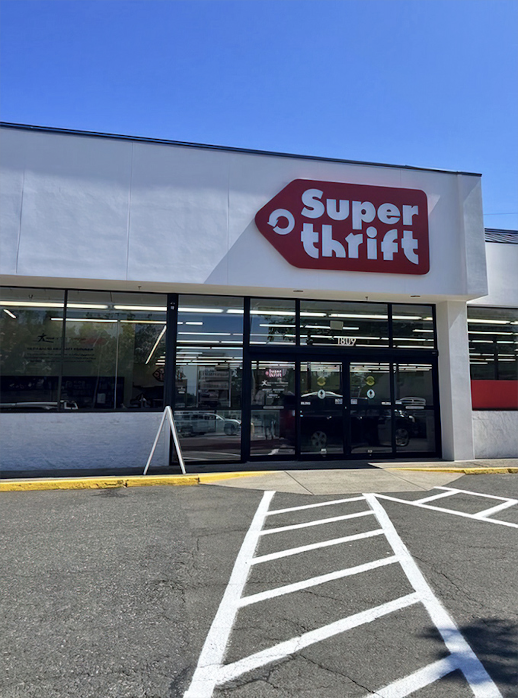 The front entrance: portal to possibilities. Cross this threshold with $27 and exit with a cart full of treasures.