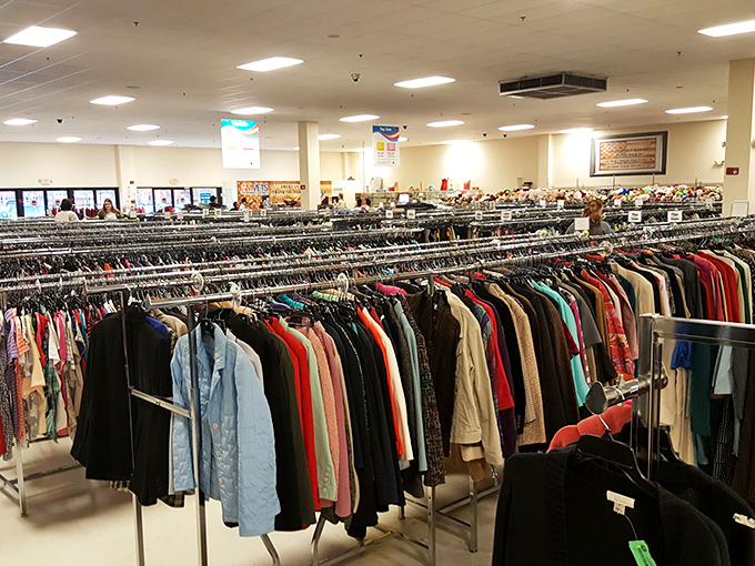 The clothing forest where fashion trends of decades past never truly die. They just hang in suspended animation until style cycles make them cool again.