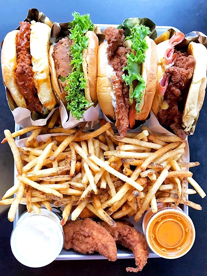 Not so much a meal as a celebration on a tray&mdash;where chicken sandwiches, golden fries, and dipping sauces unite in perfect harmony.