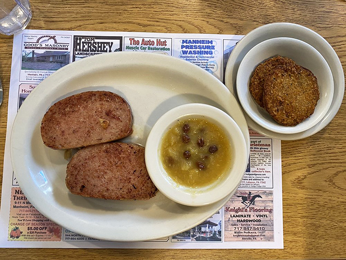 Country ham and applesauce&mdash;a pairing as classic as Sinatra and New York. Simple, unpretentious, and absolutely Pennsylvania.