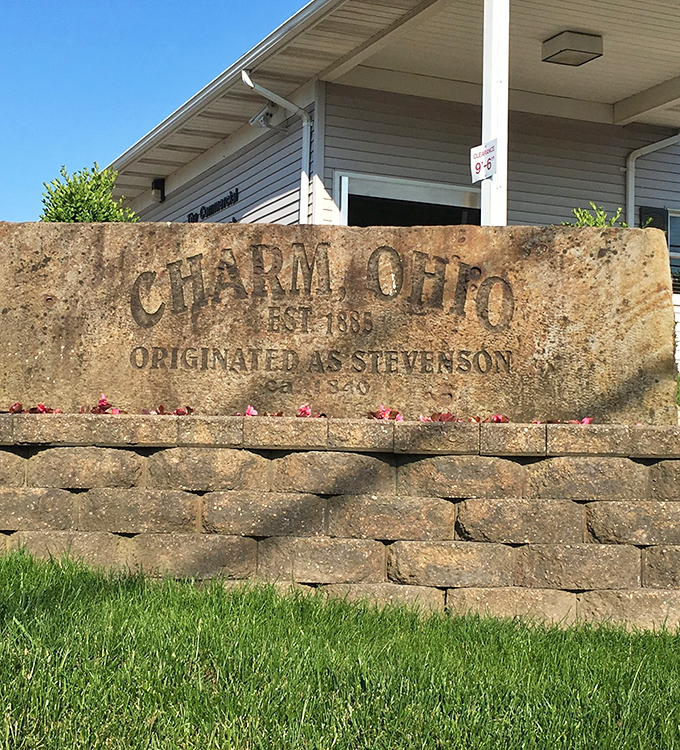 Every town has its origin story &ndash; Charm's is literally set in stone, a testament to roots that run deeper than any visitor can fully appreciate.