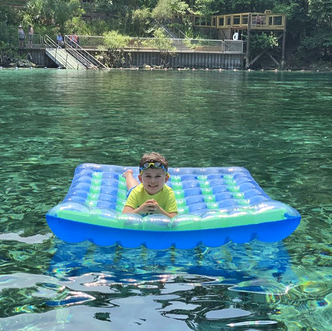 Childhood joy distilled to its purest form &ndash; floating in water so clear it seems like levitation rather than swimming.