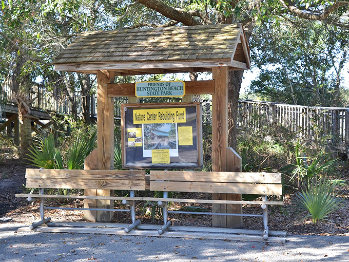 The welcome sign that promises adventure. Like the cover of a great book, it hints at the natural chapters waiting to be explored.