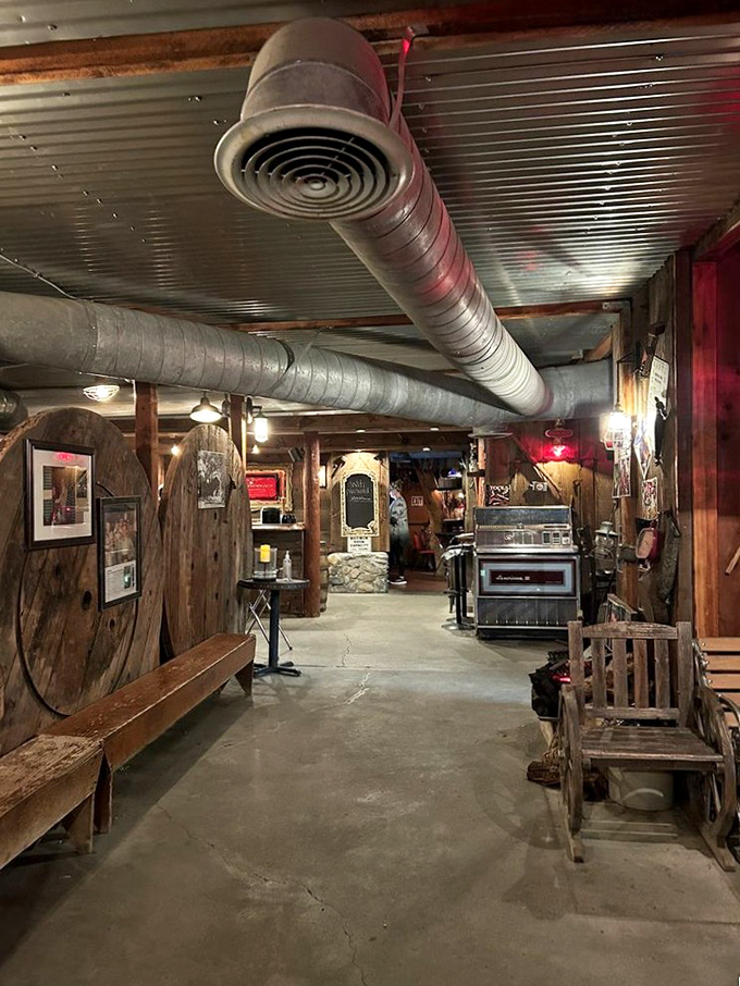 Another angle revealing the warm, welcoming atmosphere that makes strangers feel like longtime canyon neighbors.