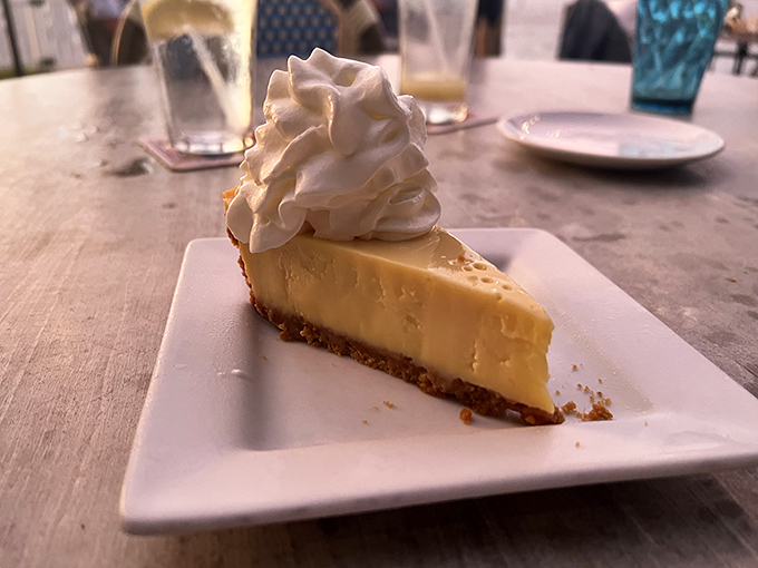 Key lime pie that strikes the perfect balance between sweet and tart&mdash;the kind that makes you consider ordering a second slice "for the road."