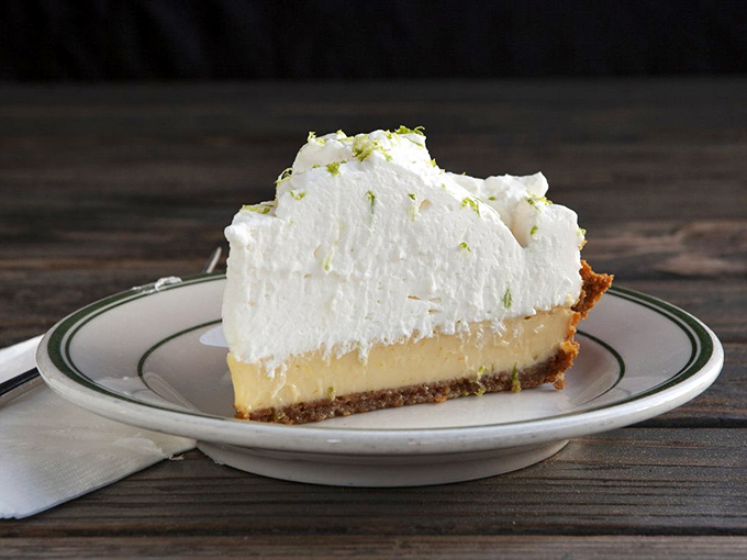 Key lime pie provides the perfect tart finale to balance all that rich, smoky indulgence.