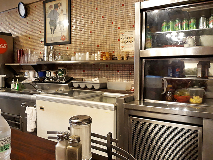 The kitchen where the magic happens. Simple equipment, time-tested techniques, and zero pretension – the secret ingredients to longevity in the restaurant business.