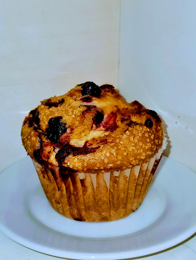 This berry muffin isn't just Instagram-worthy&mdash;it's the kind of honest baking that reminds you why homemade will always beat mass-produced.