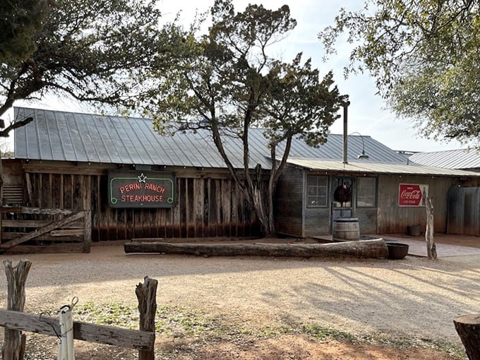 The exterior view that launched a thousand road trips. Simple, unpretentious, and hiding culinary treasures that justify the journey.