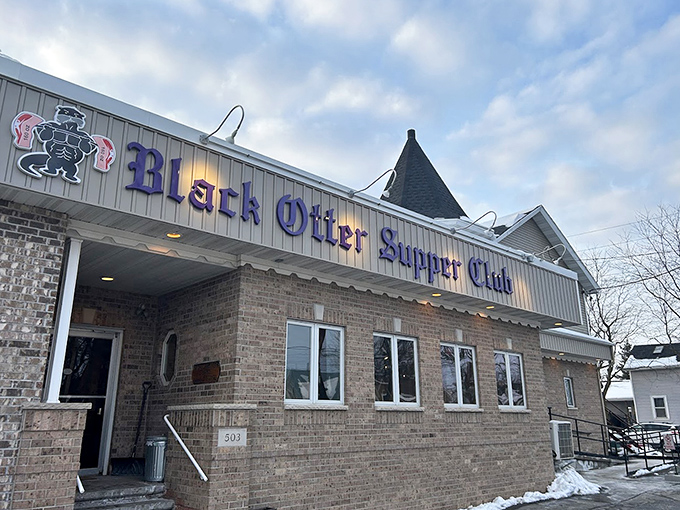 Winter can't dim the blue glow of supper club signage&mdash;a beacon of warmth for hungry travelers in the Wisconsin cold.