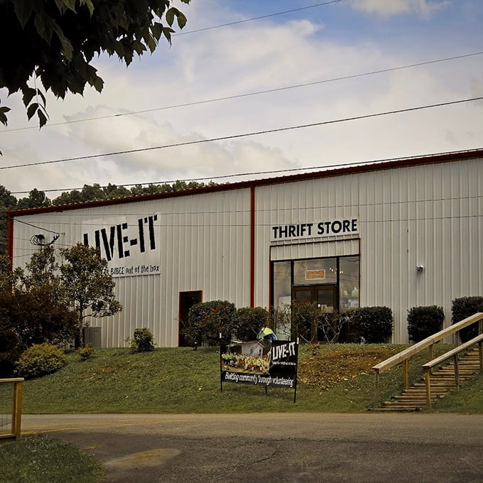 The LIVE-IT mission statement proudly displayed: "Building community through relationships." More than just a store&mdash;it's a cornerstone of local connection.