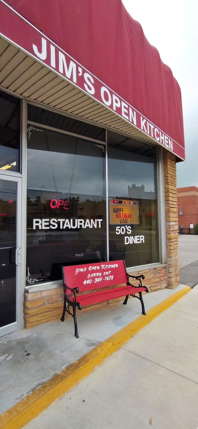 The unassuming exterior that hides one of Ohio's best-kept culinary secrets inside.