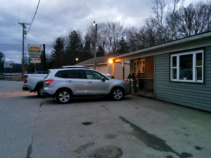 As dusk falls, Ruthie's warm glow beckons hungry travelers like a lighthouse guiding ships to the safe harbor of comfort food.