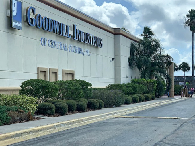 Palm trees frame this Florida thrifting institution like nature's exclamation points. "Something amazing inside!" they seem to say, and they're right.
