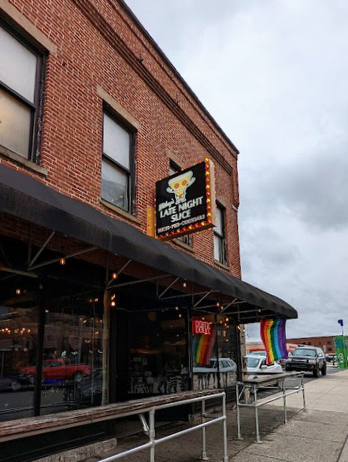 The neighborhood setting feels authentically local, where discovering great pizza becomes part of exploring genuine Columbus character.