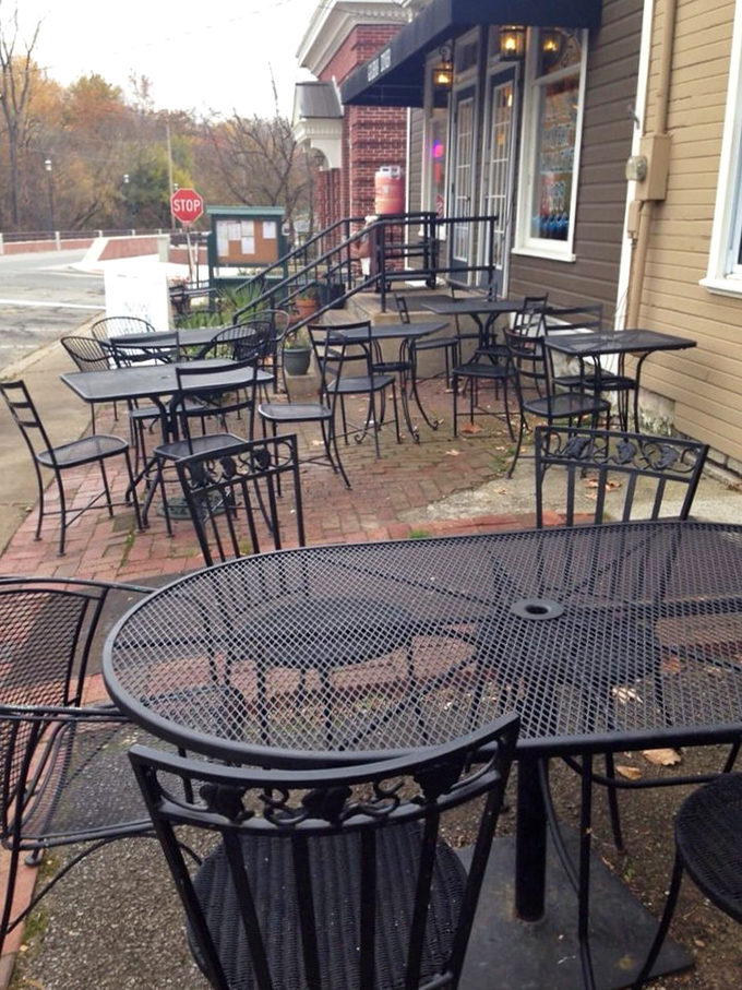 Outdoor seating extends the dining experience into fresh air, perfect for those beautiful Ohio weather days.