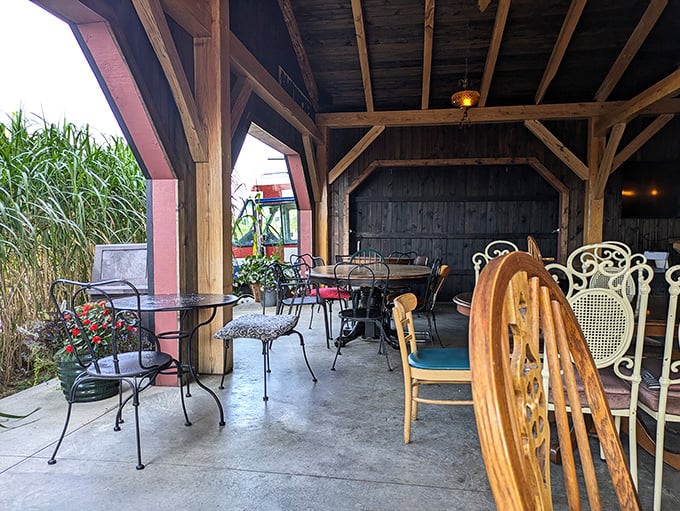 Outdoor seating where fresh air makes every bite taste even more spectacular.