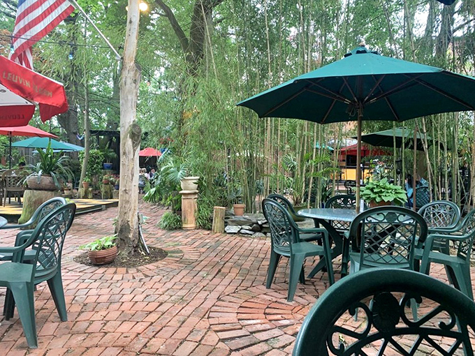 Outdoor dining lets you decompress after your subterranean adventure under Pennsylvania's open skies.