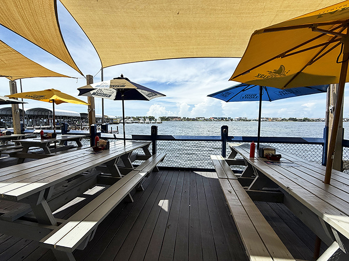 Waterfront dining that reminds you why people move to Florida in the first place &ndash; views that make even the best seafood taste better.