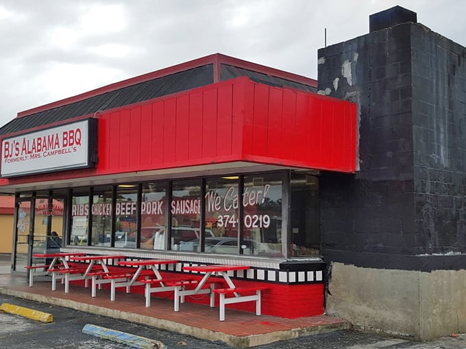 The bright red exterior isn't just a color choice&mdash;it's a warning that what happens inside might forever change your barbecue standards.