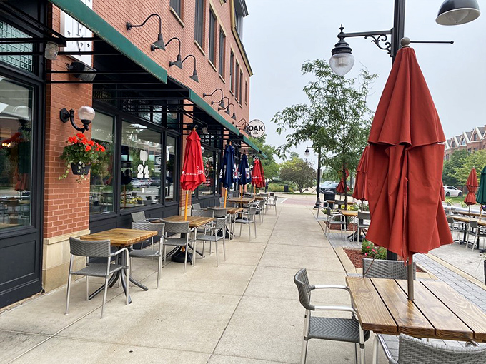 The outdoor seating area isn't just pandemic-practical&mdash;it's the perfect stage for people-watching while debating whether to order dessert (spoiler alert: you should).