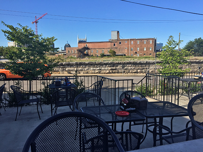 The outdoor patio isn't just seating&mdash;it's front-row tickets to the post-barbecue bliss show, where conversations slow and belts loosen.