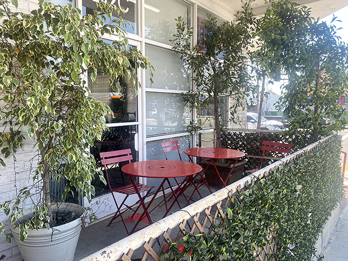 A quiet outdoor nook where you can contemplate the meaning of life, or just how soon you can return for more cornbread.