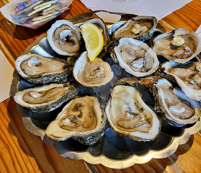 These oysters aren't just fresh&mdash;they're practically still gossiping about what happened in the Gulf this morning. Briny perfection on the half shell.