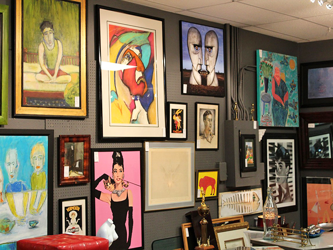Gallery walls showcase eclectic art collections that would make any museum curator green with envy.