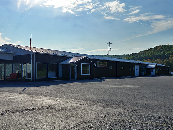 Even the parking lot whispers promises of the adventures waiting just steps away.