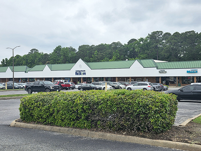 The parking lot fills with hopeful hunters and leaves with triumphant gatherers, vehicles loaded with the spoils of secondhand victory.