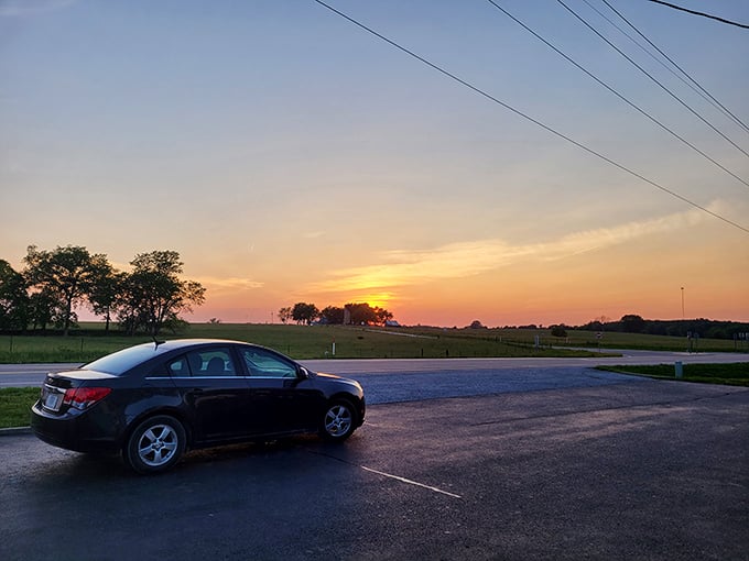 As the sun sets over the parking lot, you realize some of life's best moments happen in the most unassuming places.