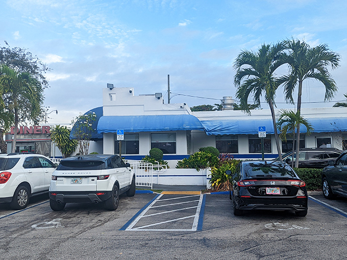 Even the parking lot has that "locals know best" vibe. Each space represents someone who's about to have a really good meal.