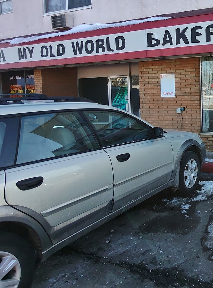 The parking area suggests a place where people come for purpose, not ambiance&mdash;the culinary equivalent of "I'm not here to make friends, I'm here to win."
