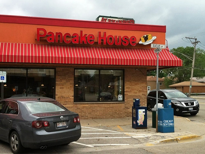 Even the parking lot tells a story&mdash;prime spots filled with cars of breakfast enthusiasts who know that the best part of waking up isn't coffee, it's Alexander's.