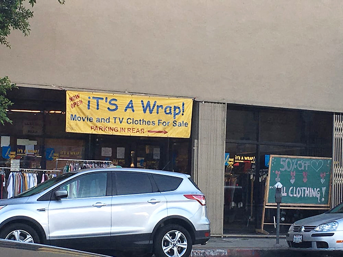 "Movie and TV Clothes For Sale" proclaims the banner, an understatement akin to calling the Hollywood sign "just some letters on a hill."